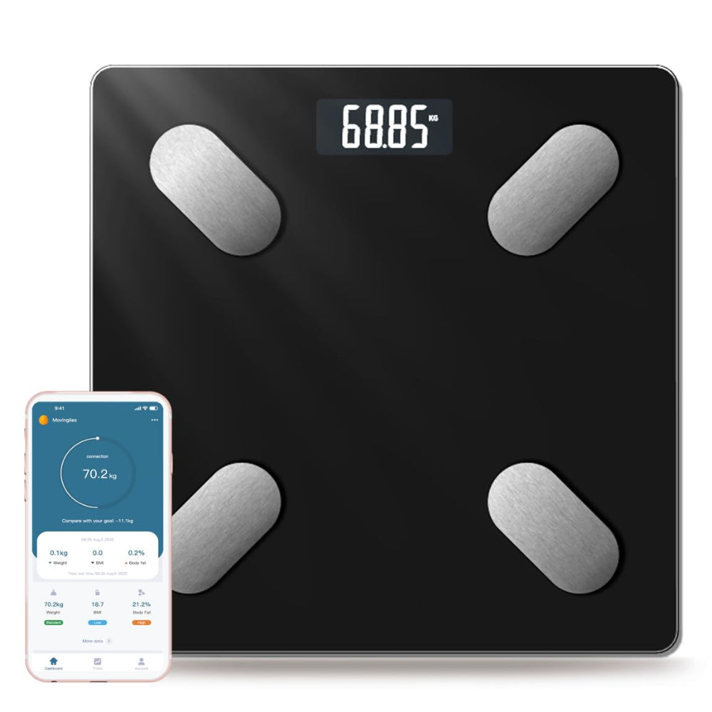 Smart Bluetooth Body Weight Scale with BMI & Body Composition – DealsXS.com