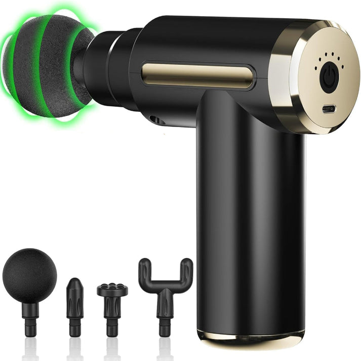 Deep Tissue Massage Gun Percussion Massager with Quiet Brushless Motor ...
