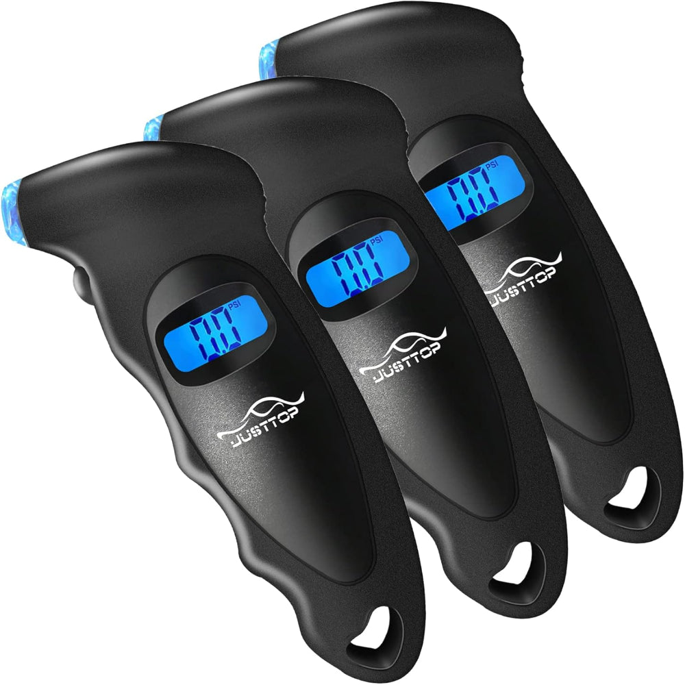 3-Pack Digital Tire Pressure Gauges – 150 PSI Backlit LCD Readers for – DealsXS.com